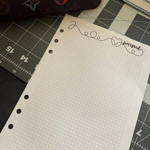A5 Decorative Journal Page Printable - Etsy