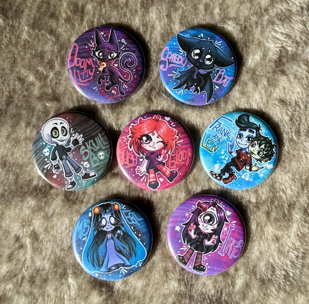 Ruby Gloom and Friends - Pins! - Etsy
