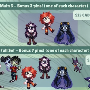 Ruby Gloom Characters - Acrylic Keychain / Charms - Etsy
