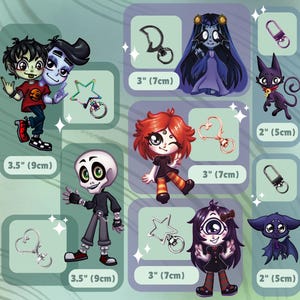 Ruby Gloom Characters - Acrylic Keychain / Charms - Etsy
