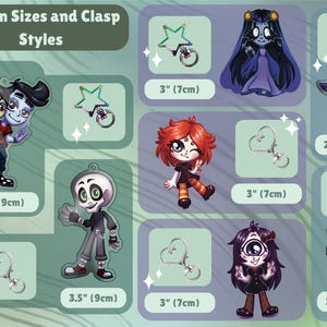 Ruby Gloom Characters - Acrylic Keychain / Charms - Etsy
