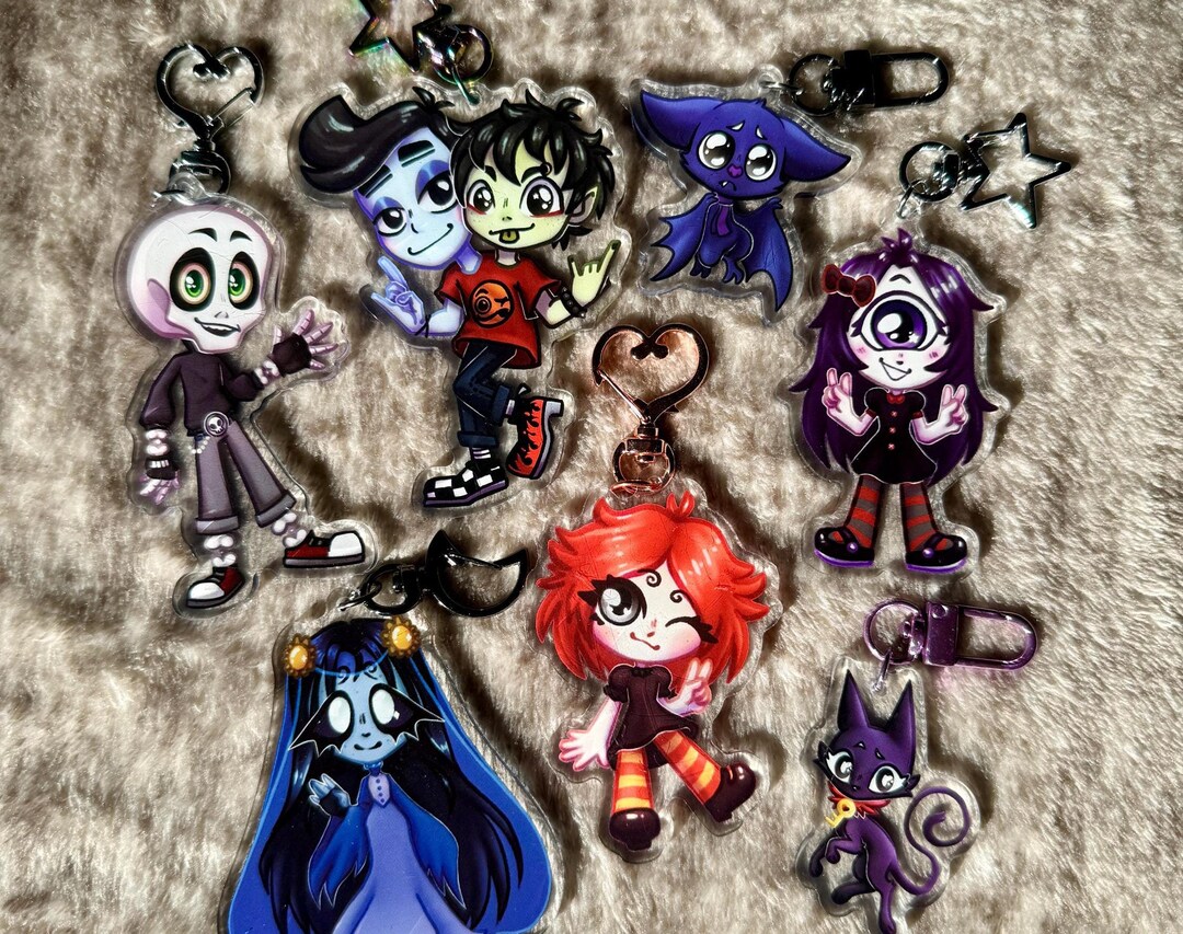 Ruby Gloom Characters - Acrylic Keychain / Charms - Etsy
