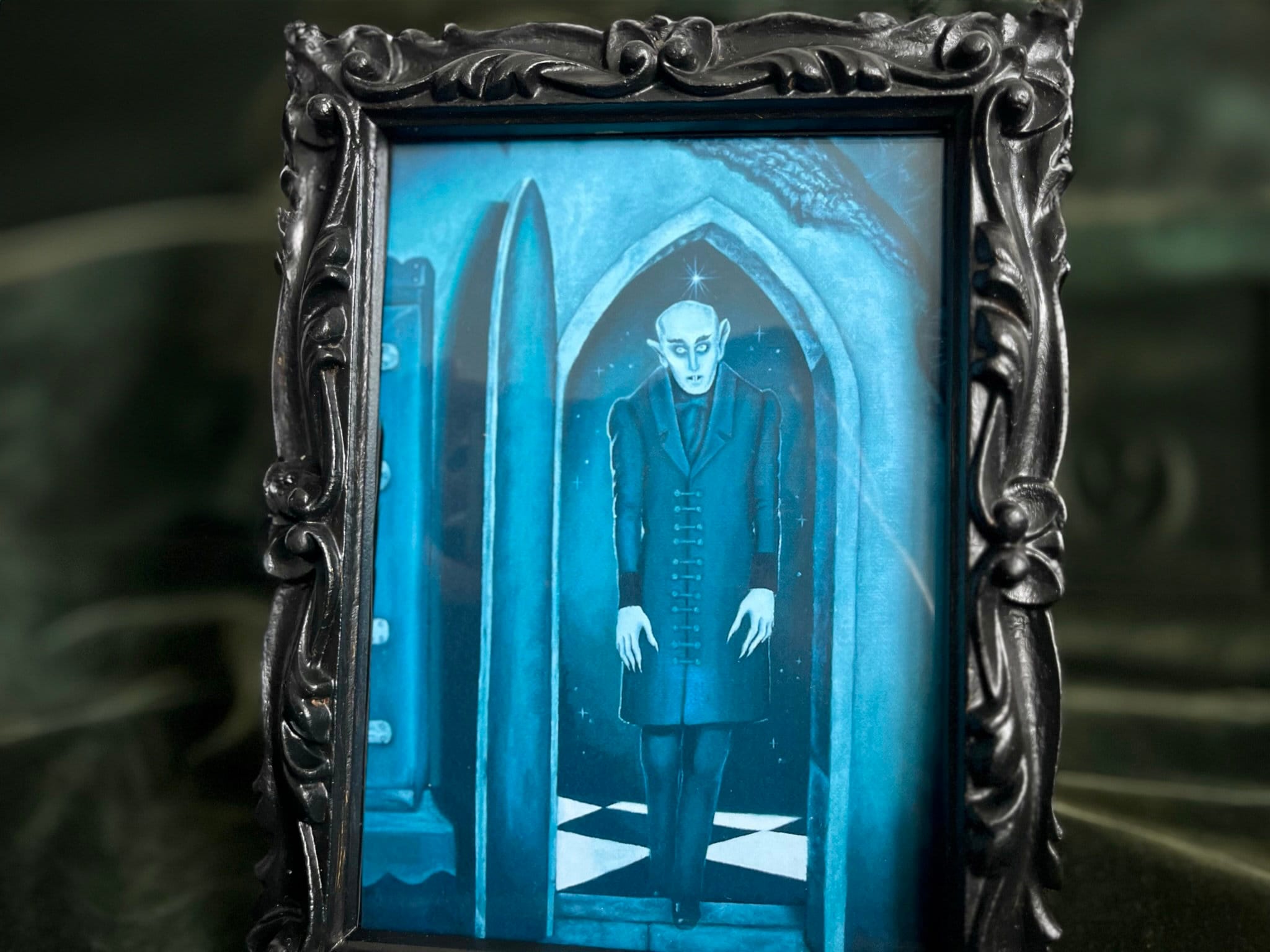 Nosferatu Original Vampire Art Print Framed Oil Painting - Etsy