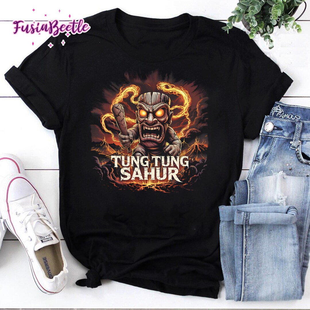 Tung Tung Tung Sahur Vintage Shirt, Italian Brainrot Shirt, Dank Memes ...
