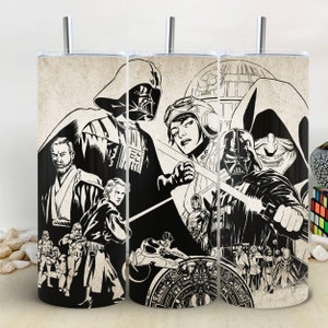 Bundle 10 File for Star Wars Characters Tumbler Wrap, 20oz Skinny ...