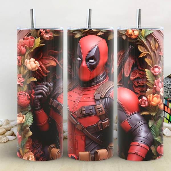 3d Deadpool 20 Oz - Etsy