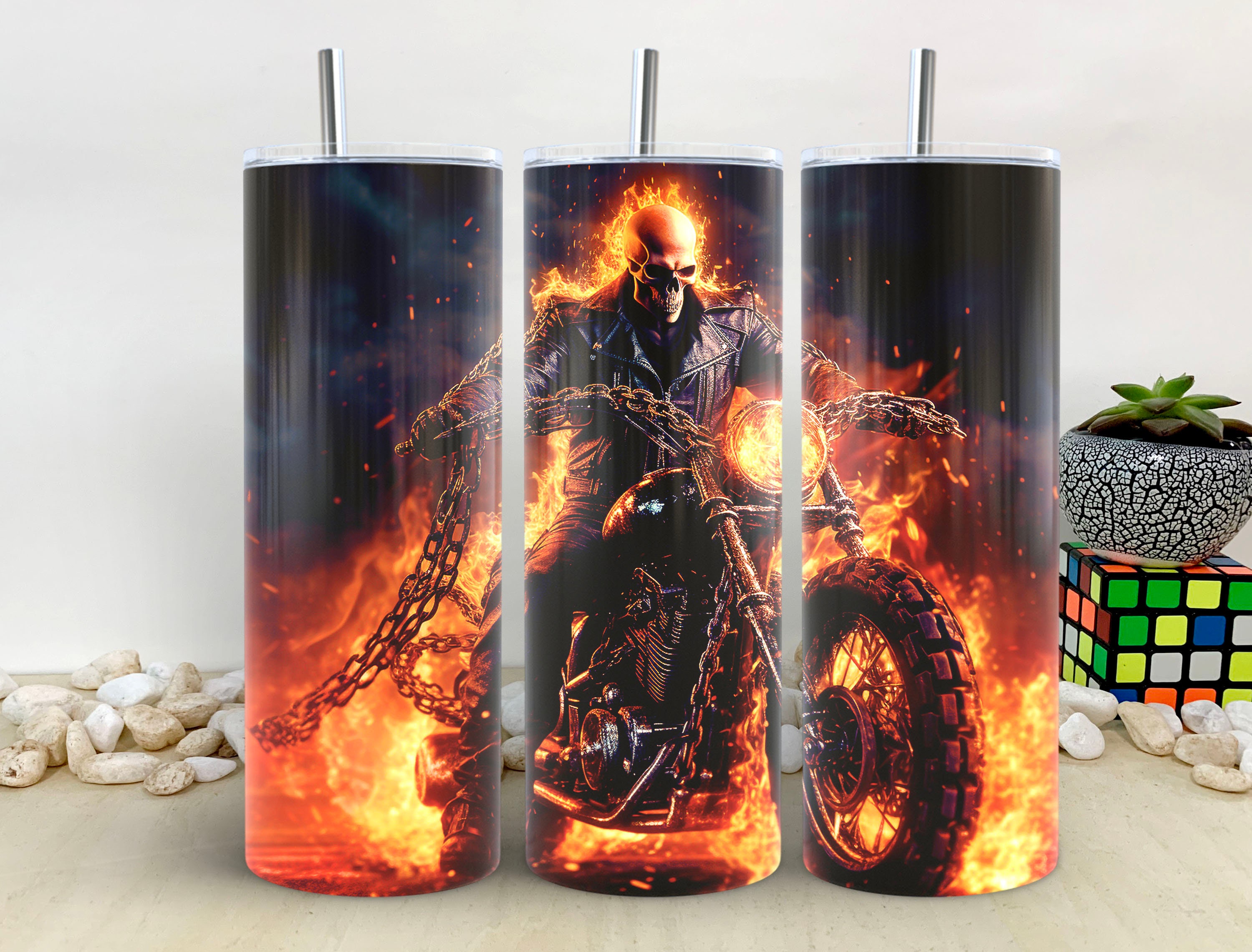 Ghost Rider Bike On Fire