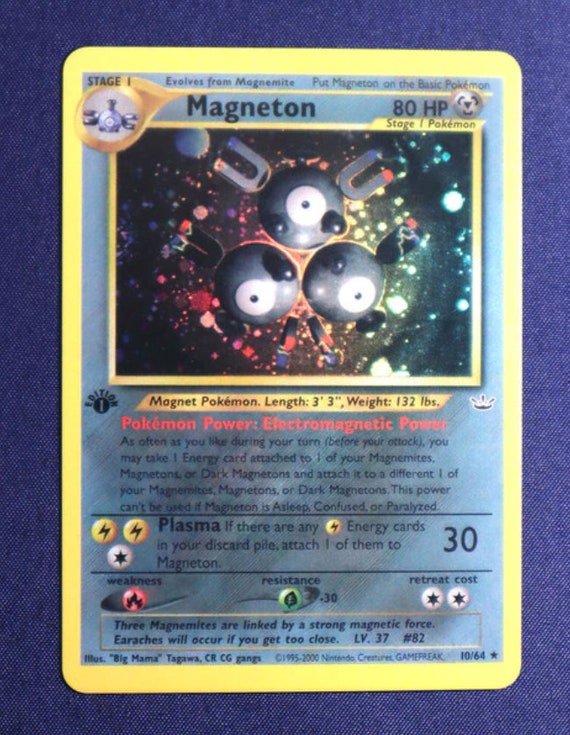 Magneton First Edition Pokémon Card Proxy Holo - Etsy