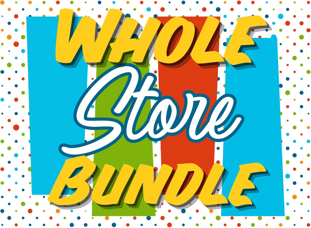 Whole Shop Mega Bundle Full Store PNG Sublimation Designs, Watercolor ...