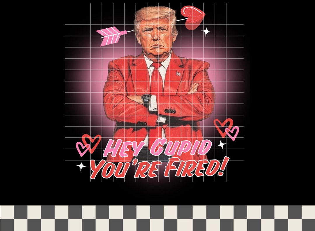Funny Trump Png Cupid Valentine, Valentine Gift Png, Valentine Shirt ...