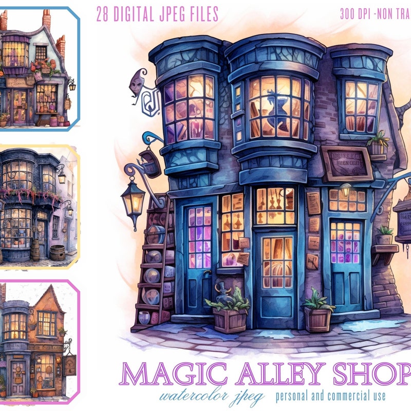 Book Nook Wizard Alley - Etsy