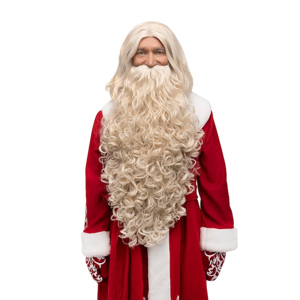 Professional Santa Beard and Wig - Etsy