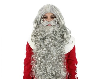 Professional Santa Beard and Wig - Etsy