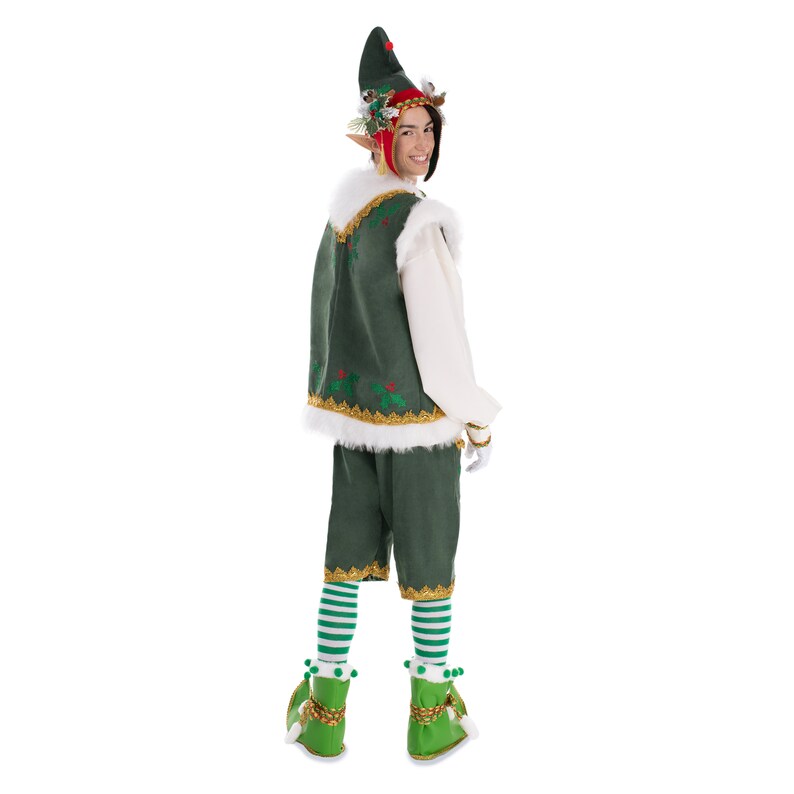 Handmade Green Elf Costume Set: Christmas Party Santa Residence (M-L ...