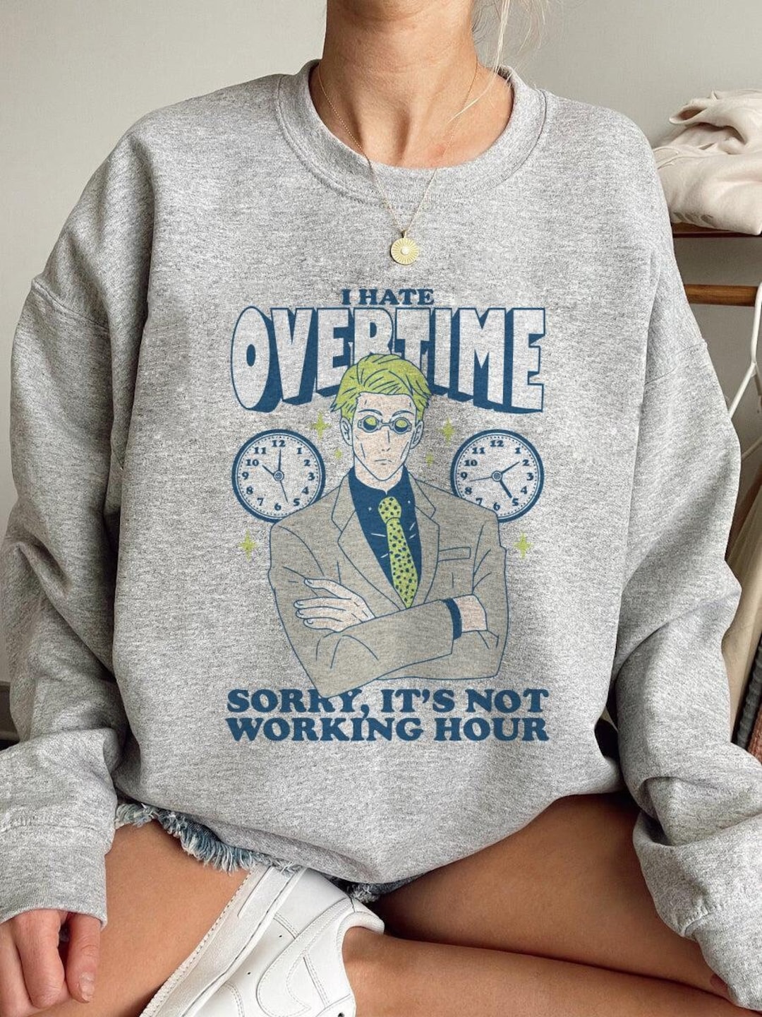 Nanami I Hate Overtime T-shirt Nanami Jj K Vintage 90s Style - Etsy
