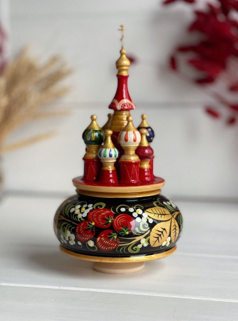 St. Basils Cathedral Russian Music Box 11.8 Music - Etsy UK