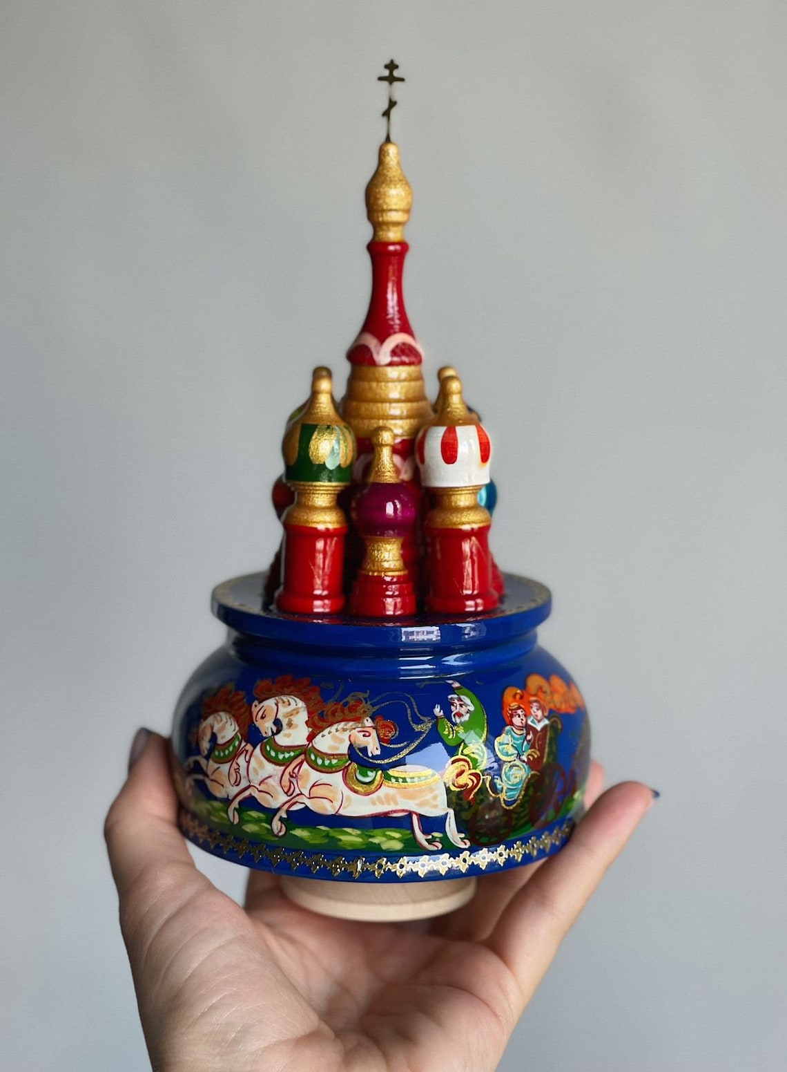 St. Basils Cathedral Russian Music Box 11.8 Music - Etsy UK