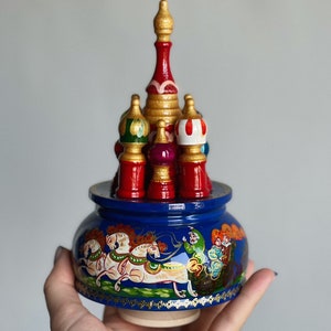 St. Basils Cathedral Russian Music Box 11.8, Music Box Hand-painted ...