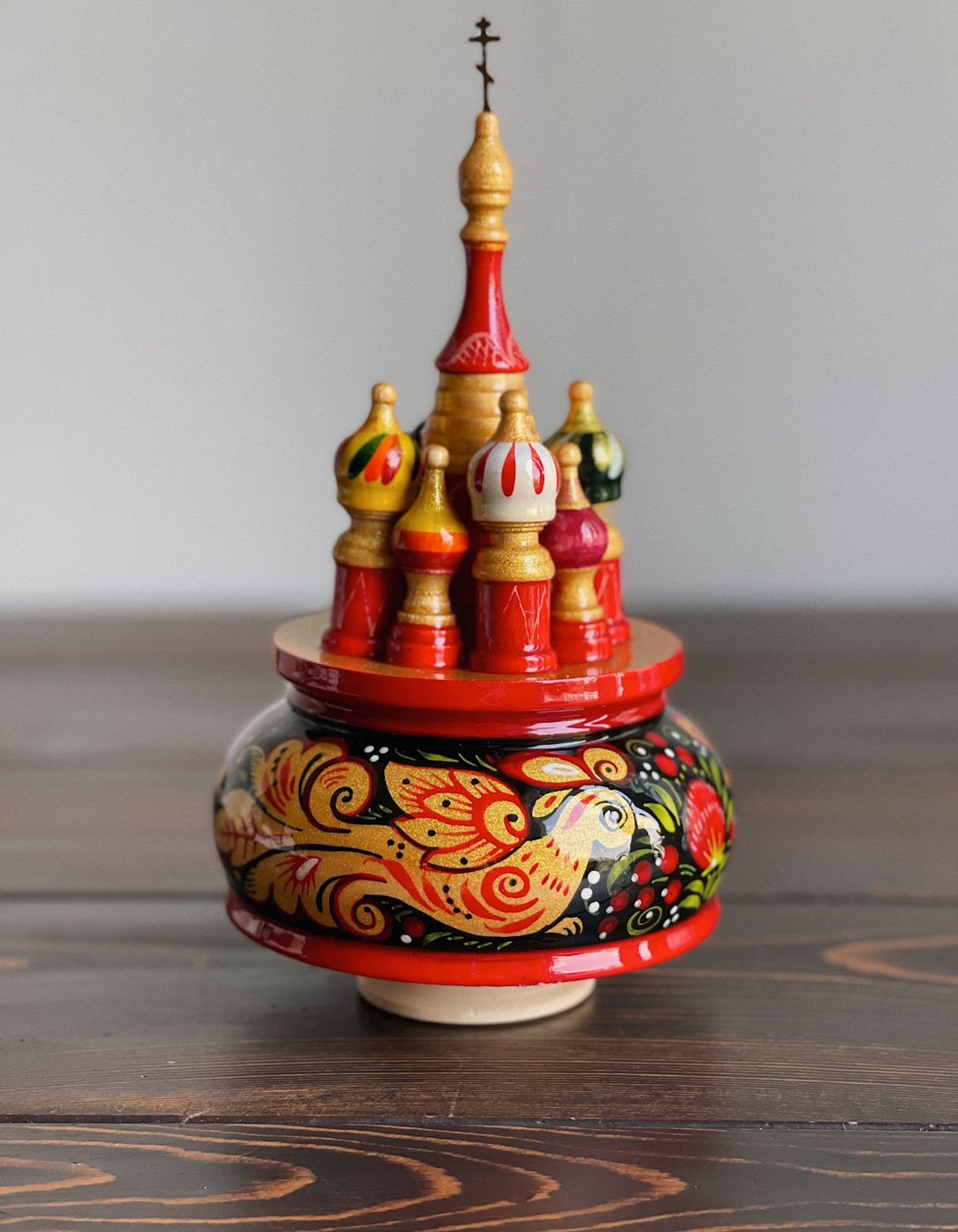 St. Basils Cathedral Russian Music Box 11.8 Music - Etsy UK