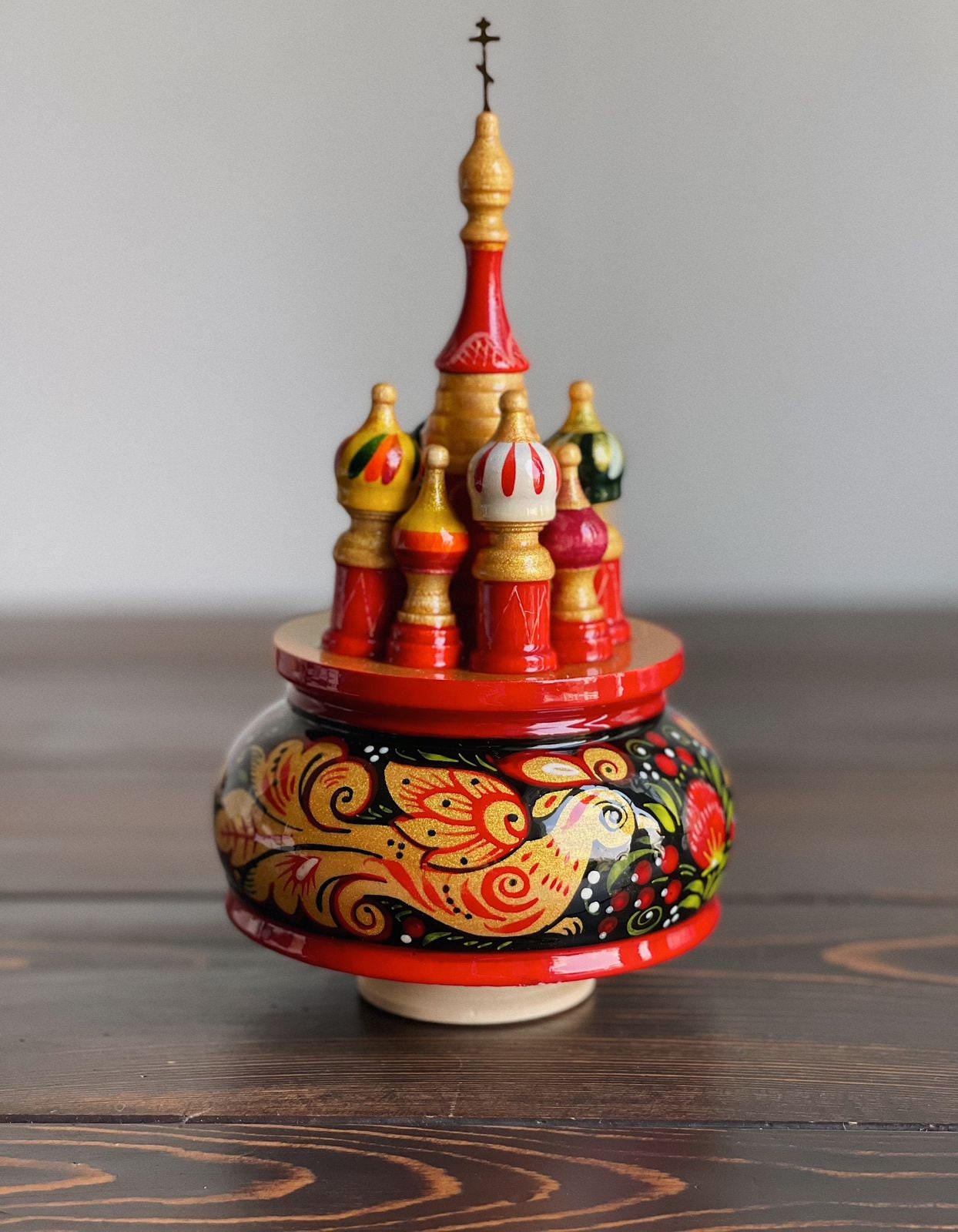 St. Basils Cathedral Russian Music Box 11.8 Music - Etsy UK
