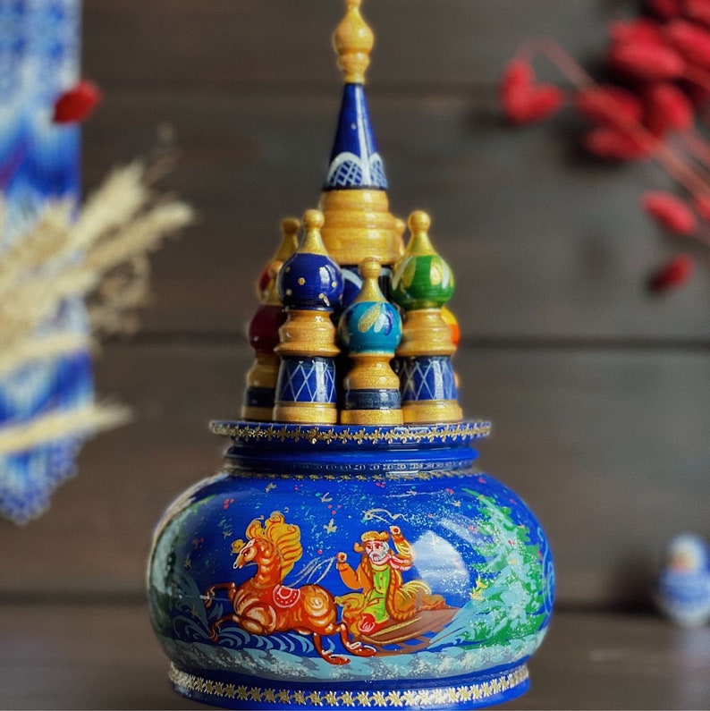 St. Basils Cathedral Russian Music Box 11.8 Music - Etsy