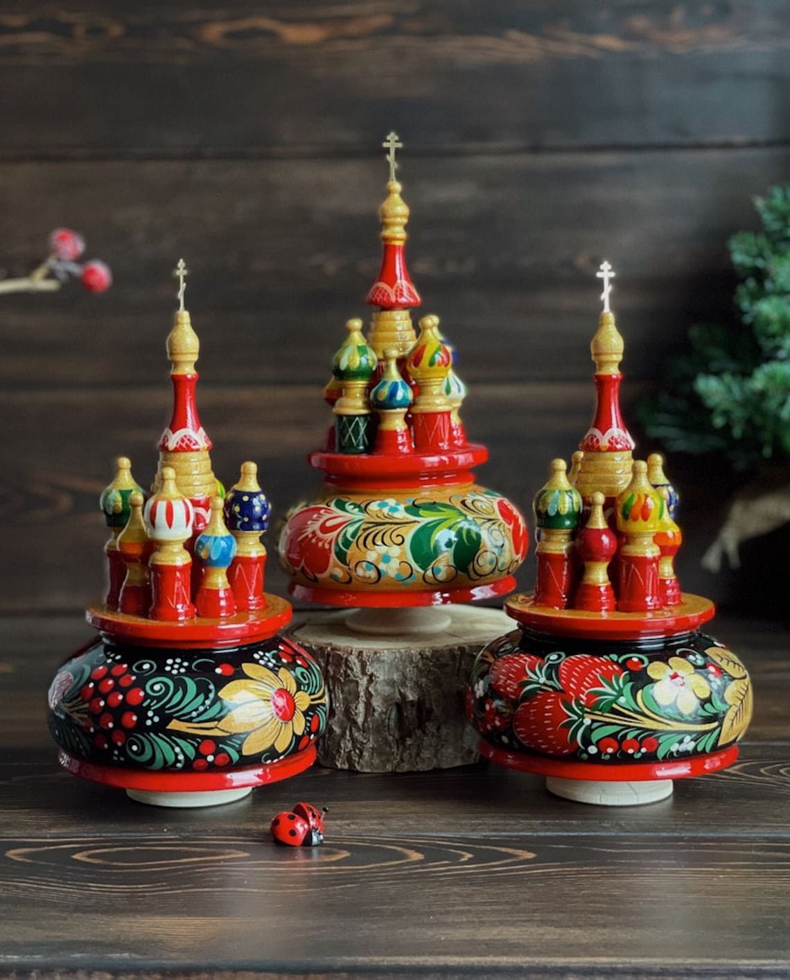 St. Basils Cathedral Russian Music Box 11.8 Music - Etsy UK