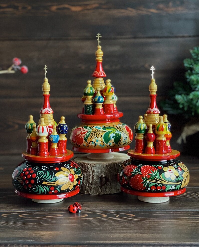 St. Basils Cathedral Russian Music Box 11.8 Music - Etsy UK
