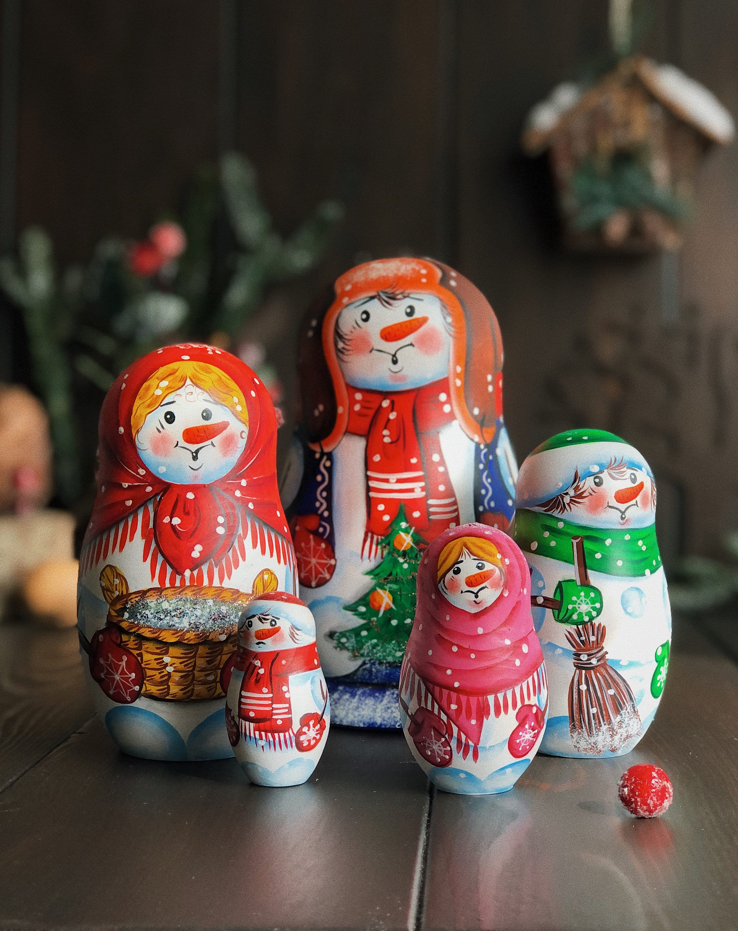 Christmas Snowmen Nesting Dolls Irresistible Russian Dolls - Etsy