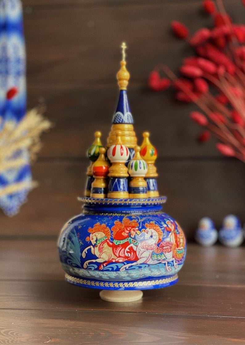 Enchanting Russian Music Box: St Basil's Cathedral - Etsy