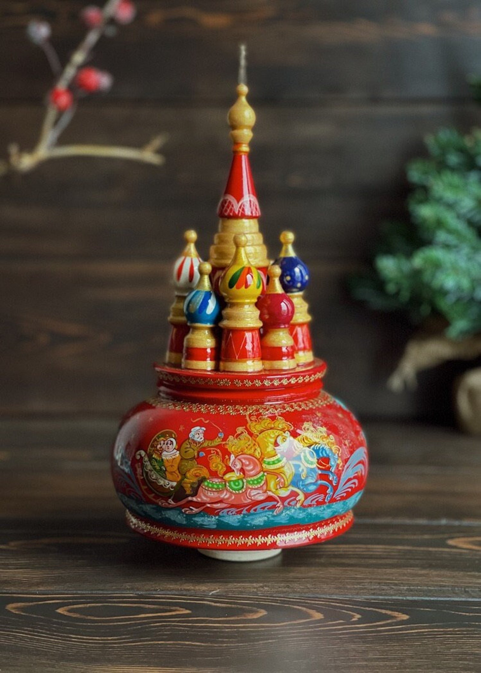 St. Basils Cathedral Russian Music Box 11.8 Music - Etsy UK
