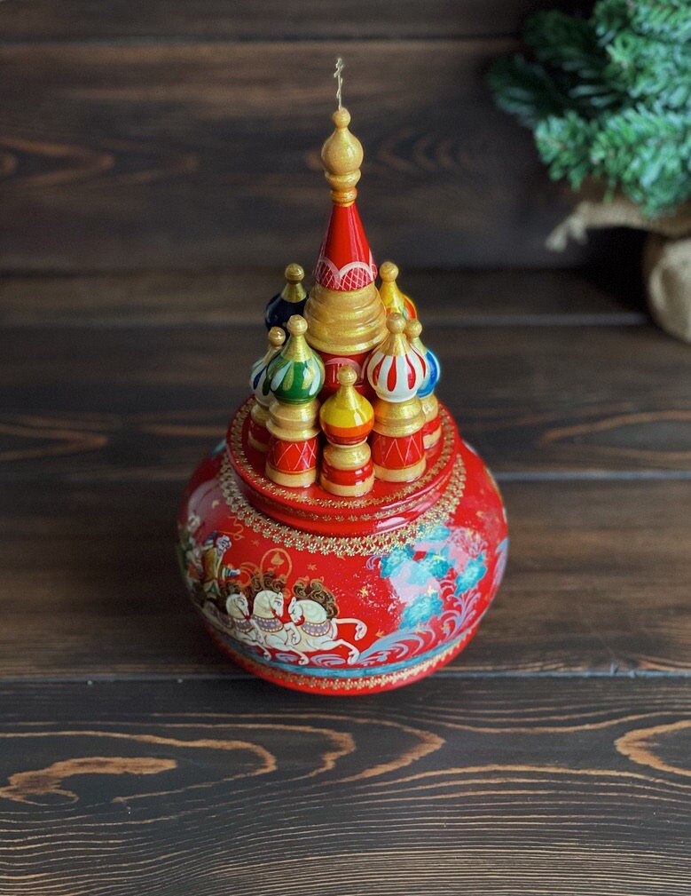 St. Basils Cathedral Russian Music Box 11.8 Music - Etsy UK