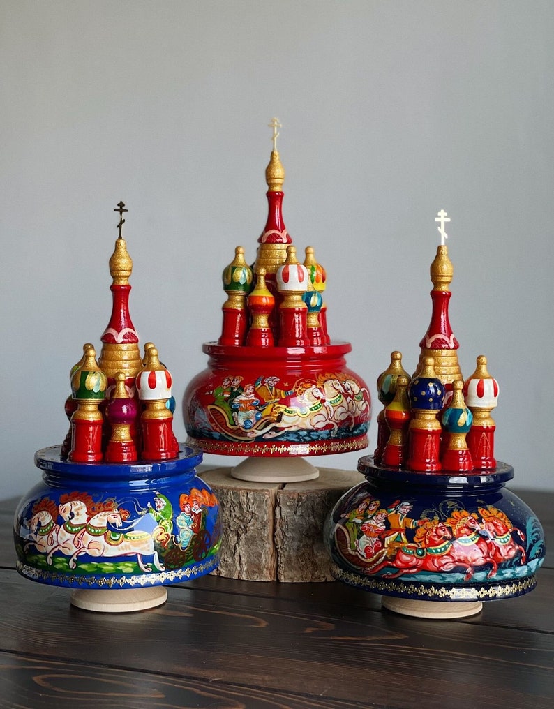 St. Basils Cathedral Russian Music Box 11.8 Music - Etsy UK