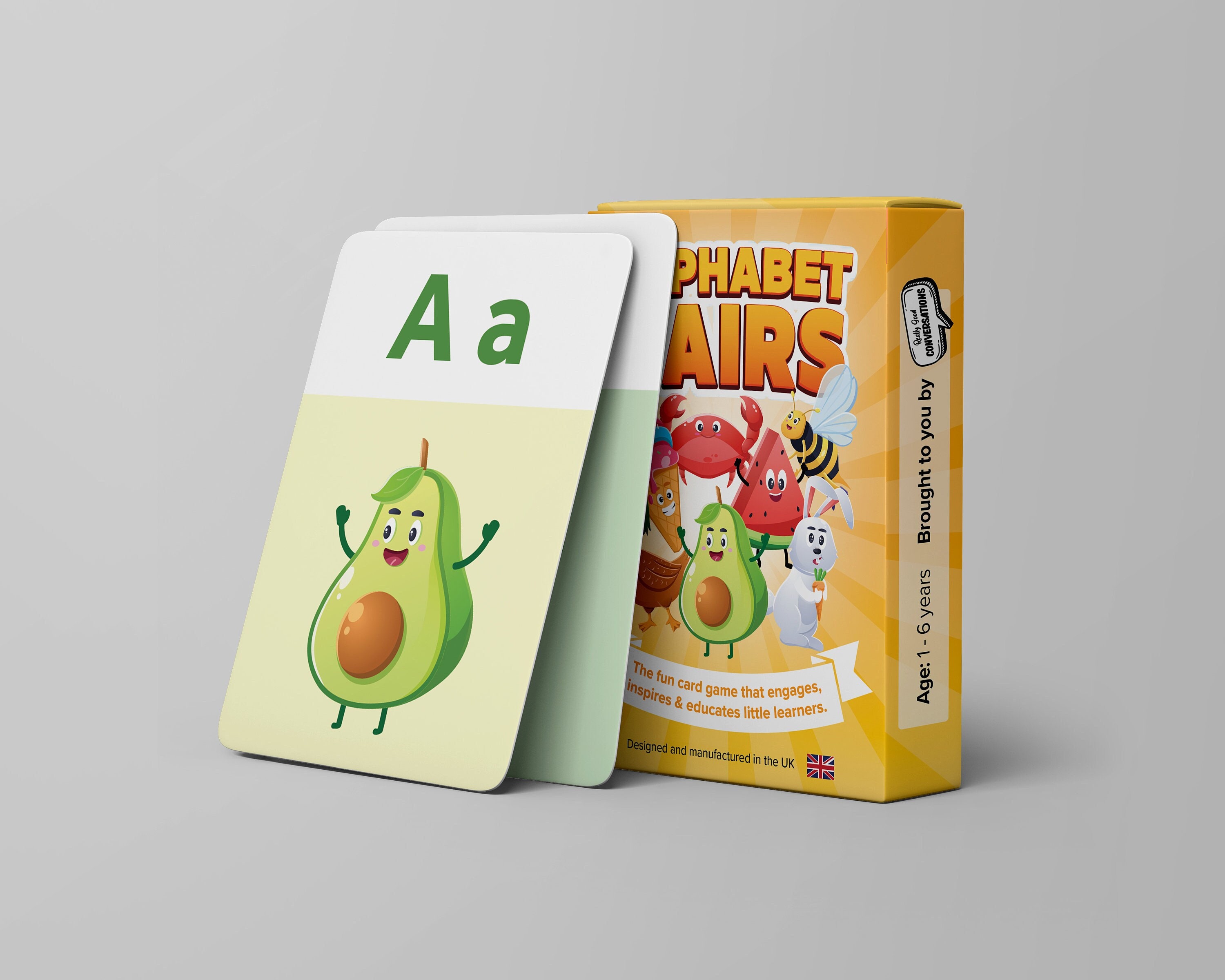 Alphabet Pairs Game for Little Learners Cute, Friendly, Original ...