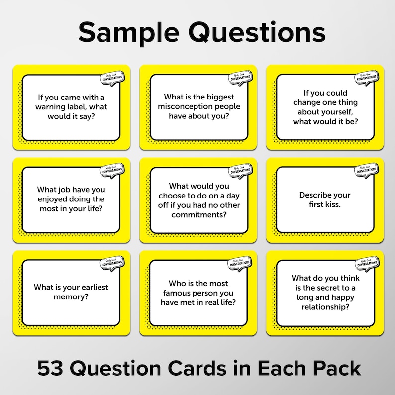 Really Good Conversations Card Game - Conversation Starters, Party ...