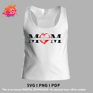 Mom Monogram Svg Mom Svg Mama Svg Mothers Day Svg Split - Etsy