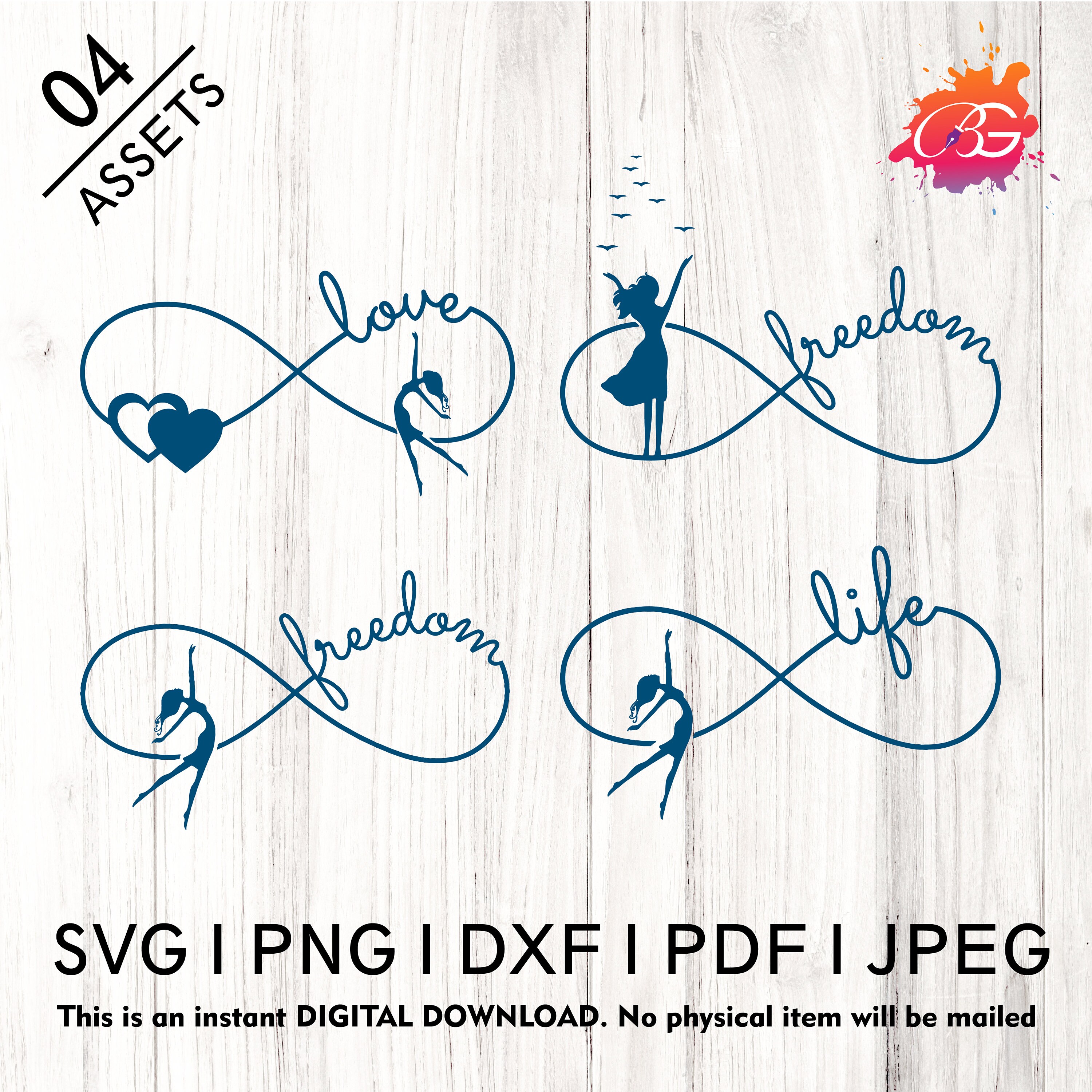 Infinity LOVE SVG, Infinity Svg Bundle, Valentine Svg, Heart Svg ...