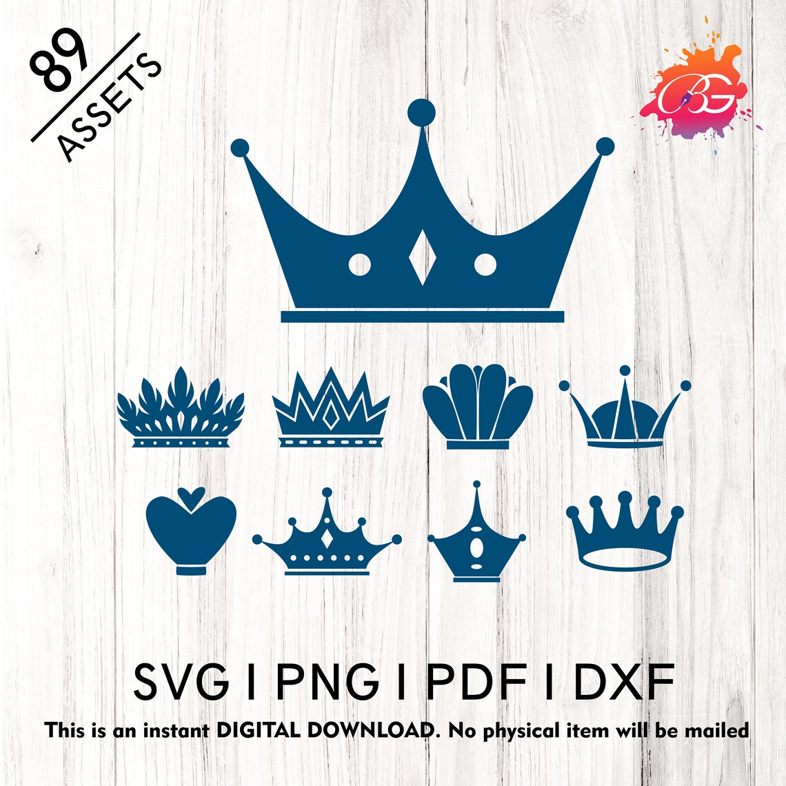 Buy Royal Crown SVG Princess Tiara SVG King Crown Queen Crown Online in ...