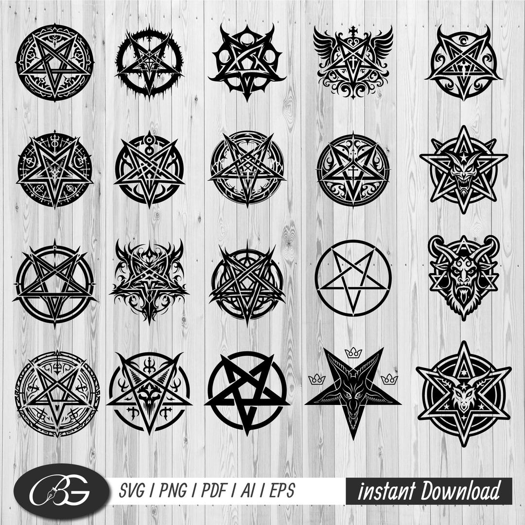 20 Satanic Symbols Clip Art, Satanist Png, Satanic Spirit, Demon Skull ...