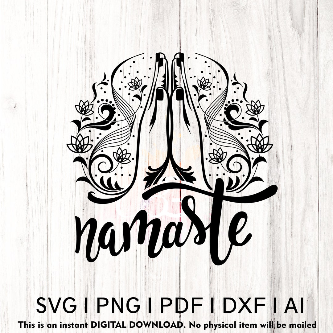 Namaste Svg, Yoga Mandala Svg, Namaste Cut File, Yoga Svg, Zen Svg ...