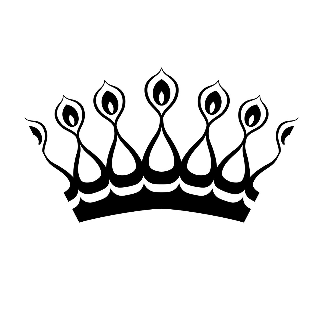Royal Crown SVG File: King, Queen, Princess Tiara (cut File) - Etsy