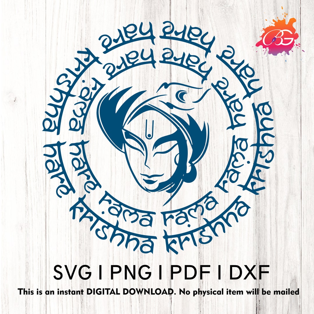 Indian Worship Lord Krishna Cut File Stickers Laser Cut - Etsy
