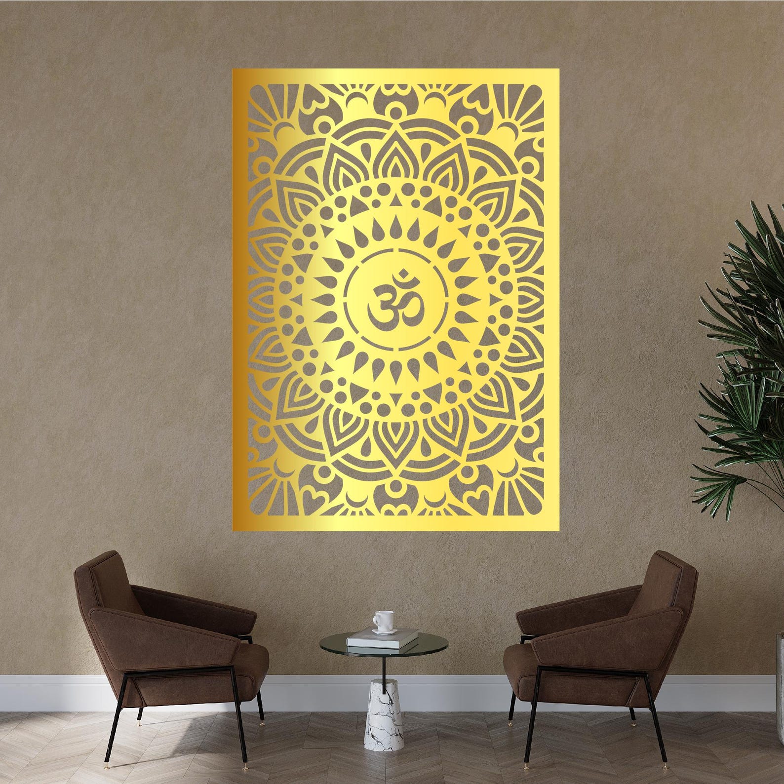 Om Mantra CNC Laser Cut Files Bundle: Hinduism Wall Decor Aum Temple ...