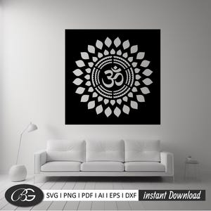 Aum Symbol CNC Cut Files: Ohm Mandala, Yoga Decor (digital Download) - Etsy