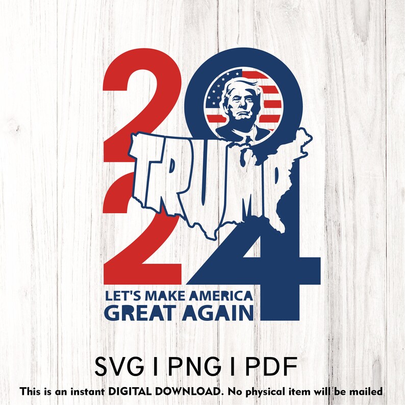 Trump 2024 SVG Trump Decals Svg Pro America Trump Cut File Republican ...