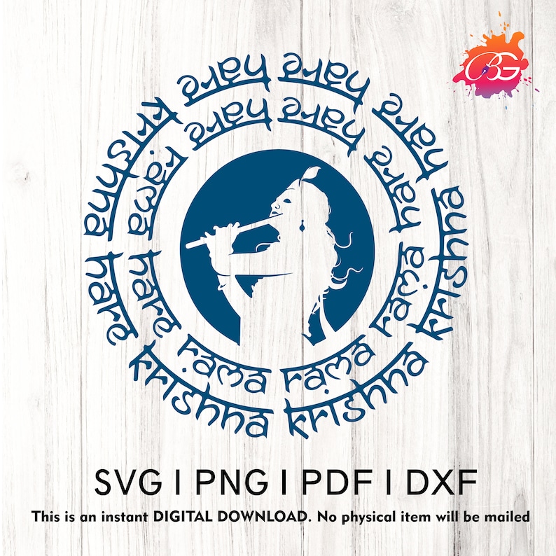 Indian Worship Lord Krishna Cut File Stickers Laser Cut - Etsy