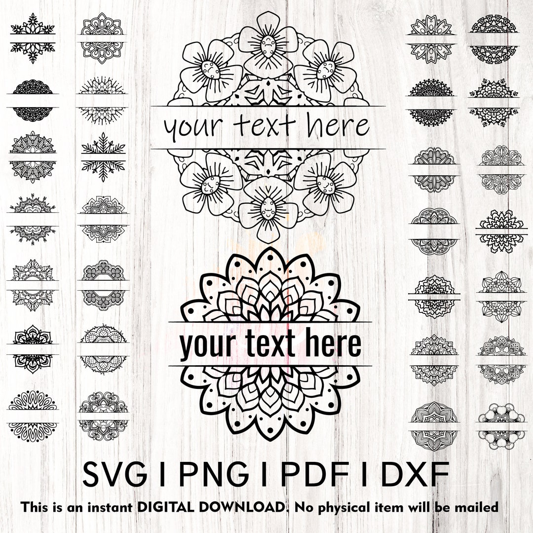30 Mandala SVG Bundle Half Mandala SVG Mandala SVG Cricut - Etsy Australia