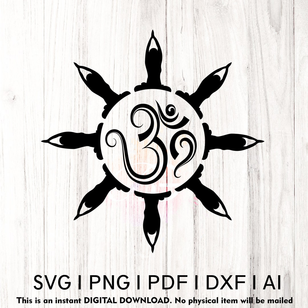 Ohm, Om Symbol, Meditation, Yoga Template Digital Download, Svg, Eps ...
