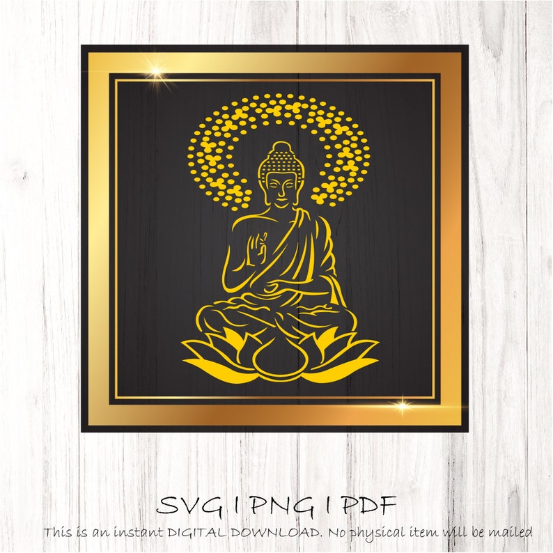 Buddha Laser Cut Files: Yoga, Meditation SVG PNG DXF - Etsy