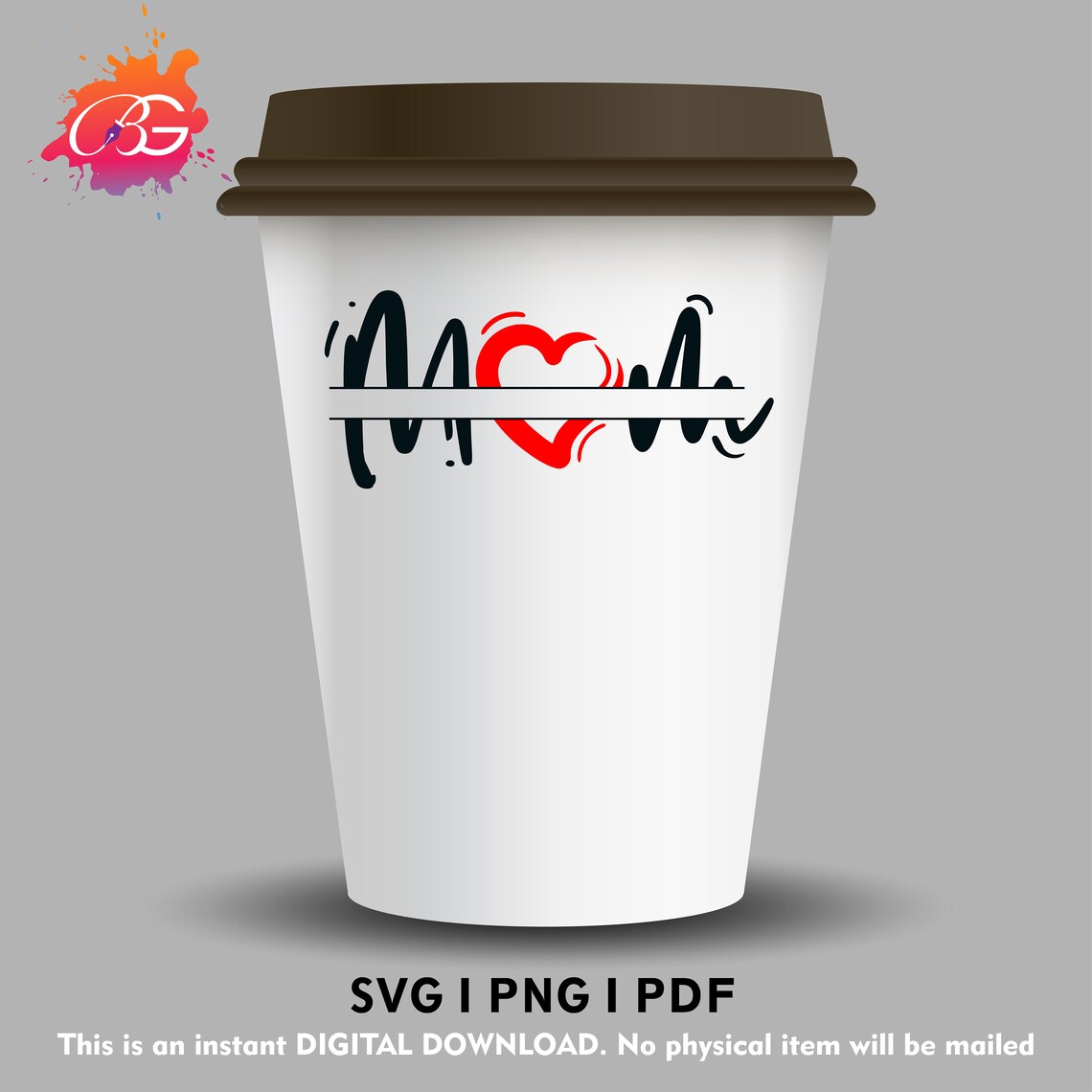 Mom Monogram Svg Mom Svg Mama Svg Mothers Day Svg Split - Etsy