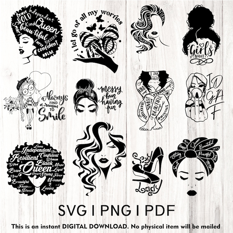 Girl Quotes Svg - Etsy